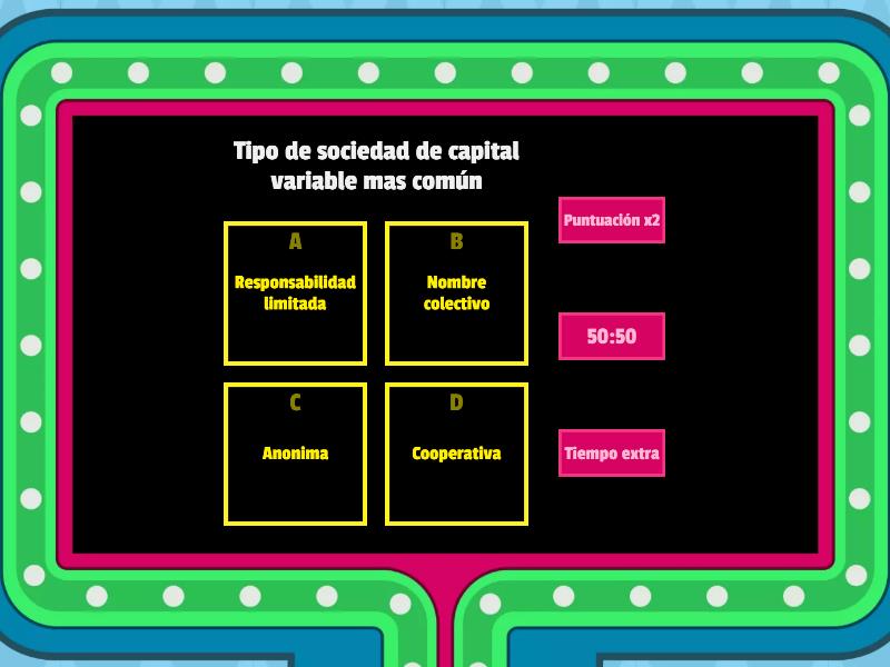Capital variable 100 Mexicanos Dijeron - Gameshow quiz