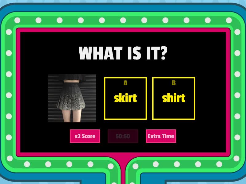 Game Show CLOTHES - Gameshow quiz
