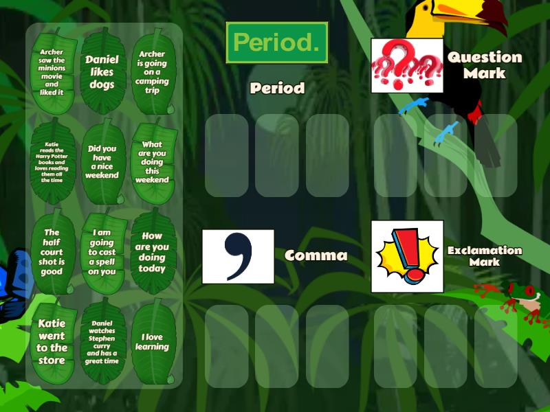 Punctuation - Group sort