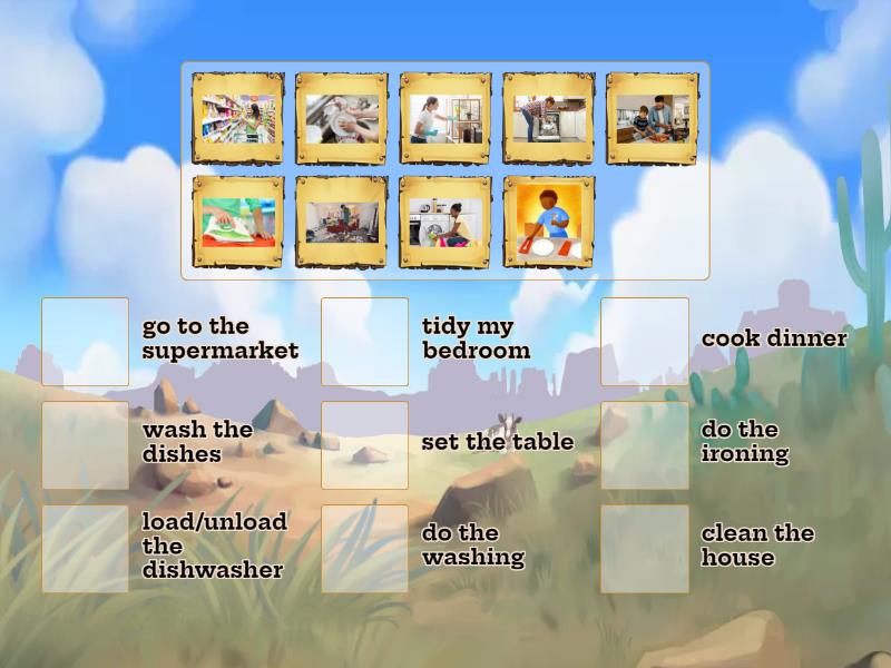 Solutions El 1C Housework - Match up