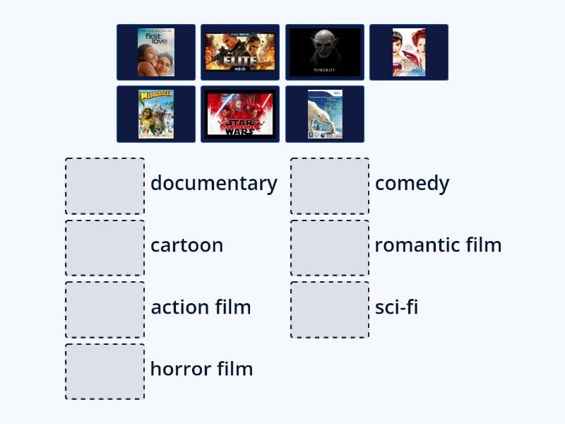 Types of films - Match up