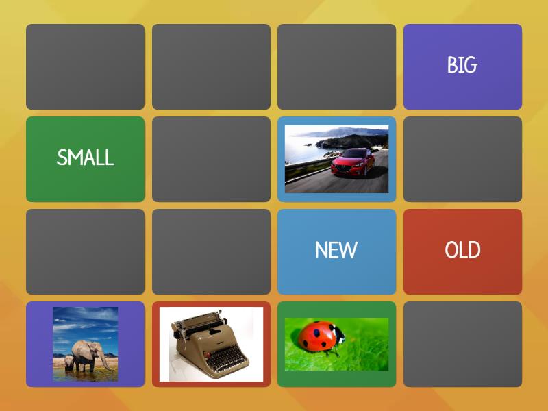 ADJECTIVES - Matching pairs