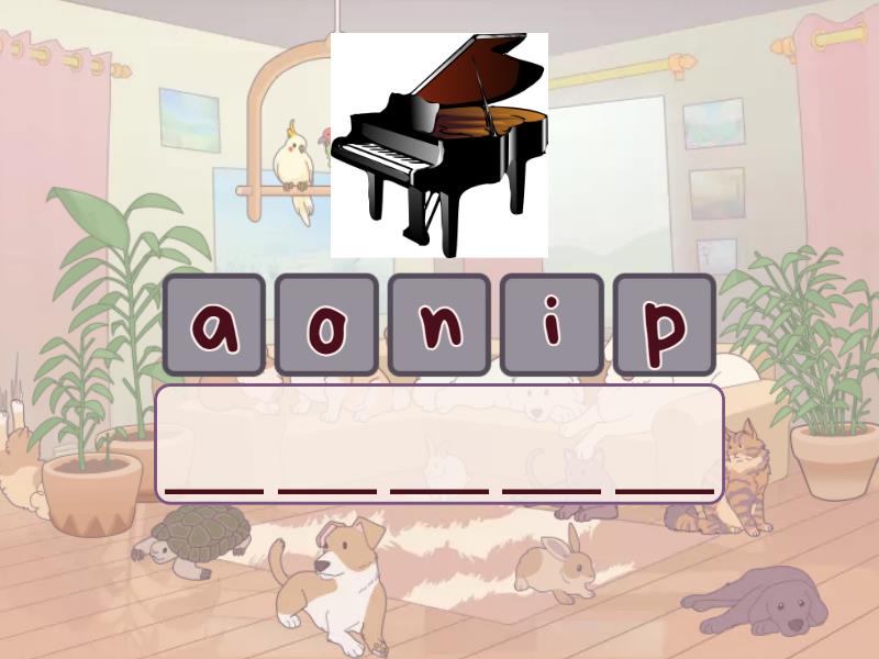 Grade 2_Unit 14_Home objects - Anagram