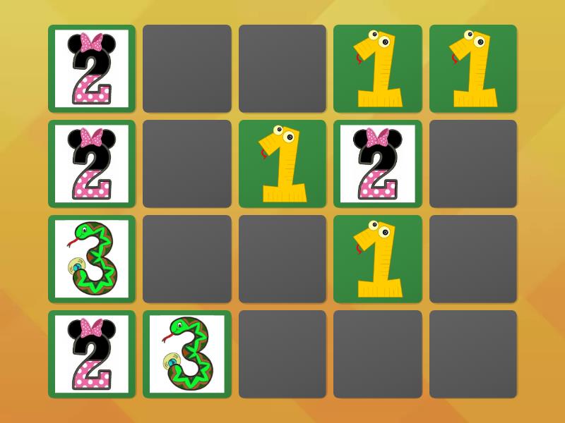 Match the pairs 1 to 5 - Matching pairs