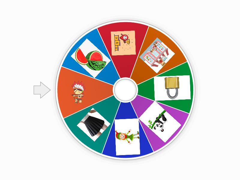 palabras con combinacion ND - Spin the wheel