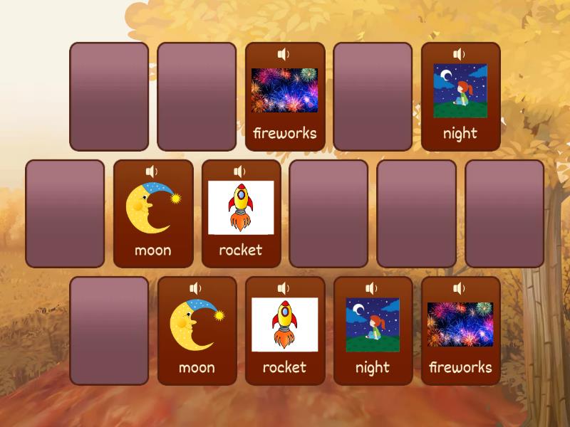 Bonfire Night Memory Game - Matching pairs