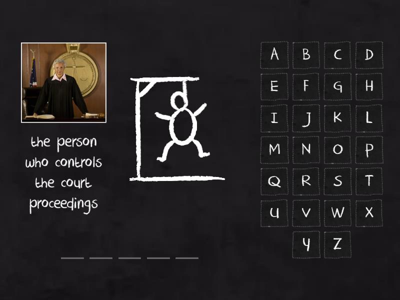 COURT LANGUAGE - Hangman