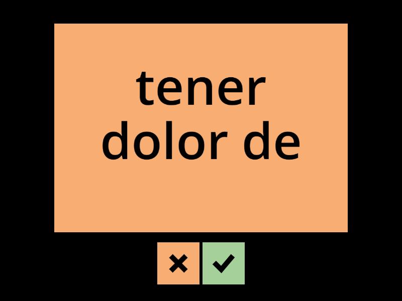 tener + sustantivo - Flash cards