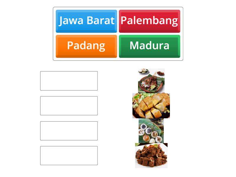 Makanan Khas dari Indonesia - Match up
