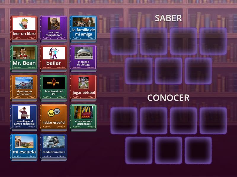 ¿Saber o conocer? - Group sort