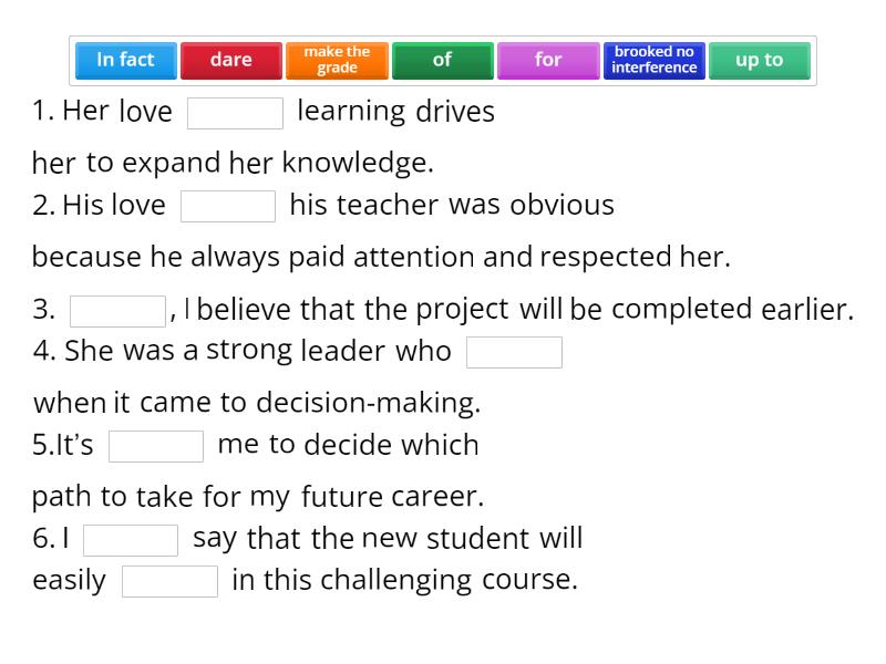 Module 3 vocab - Complete the sentence
