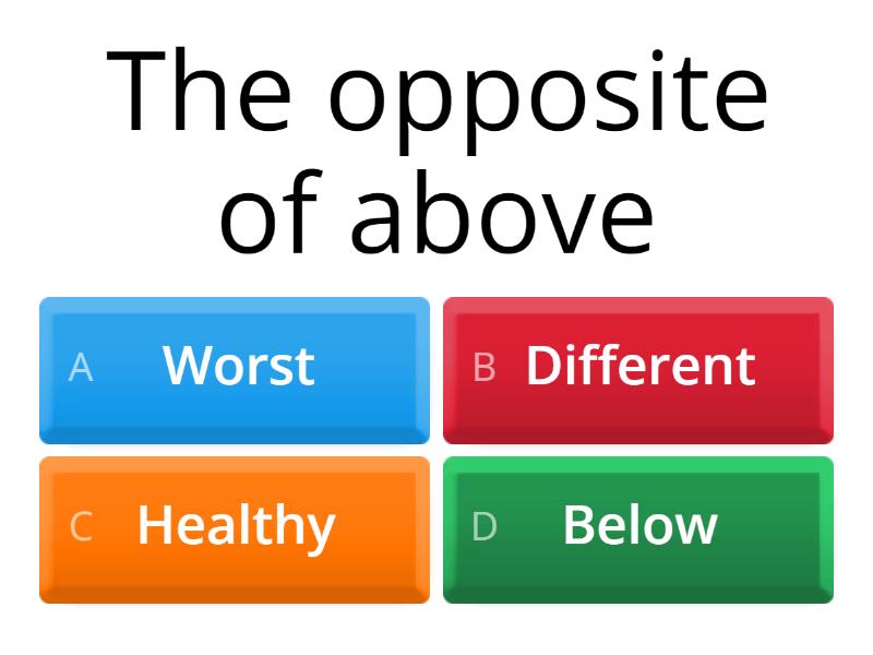 Antonyms (LV 1) - Quiz