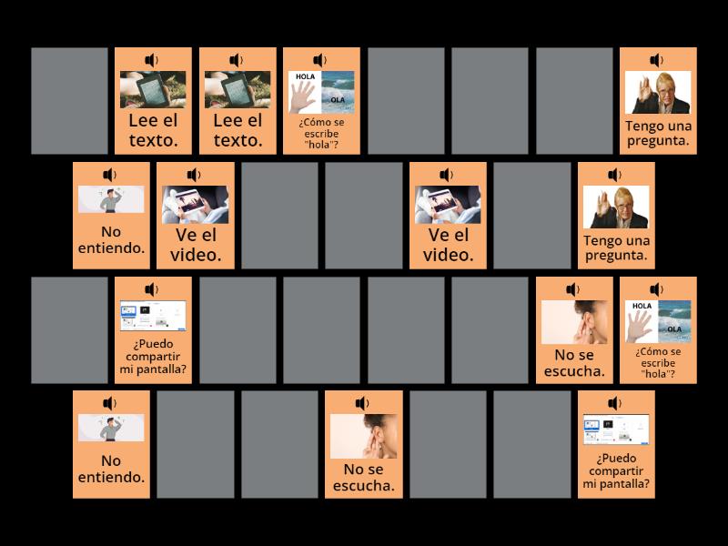 BEC | A1 | U1 | L3 | Frases para la clase de ELE - Matching pairs