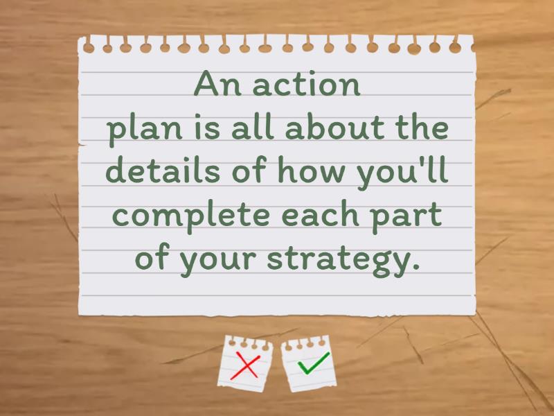 Coaching class 1 - Strategy vs Action plan? - Flash cards
