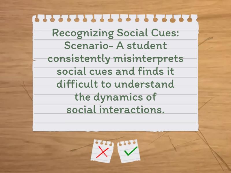 Social Awareness Scenarios- How would you handle them? - Flash cards