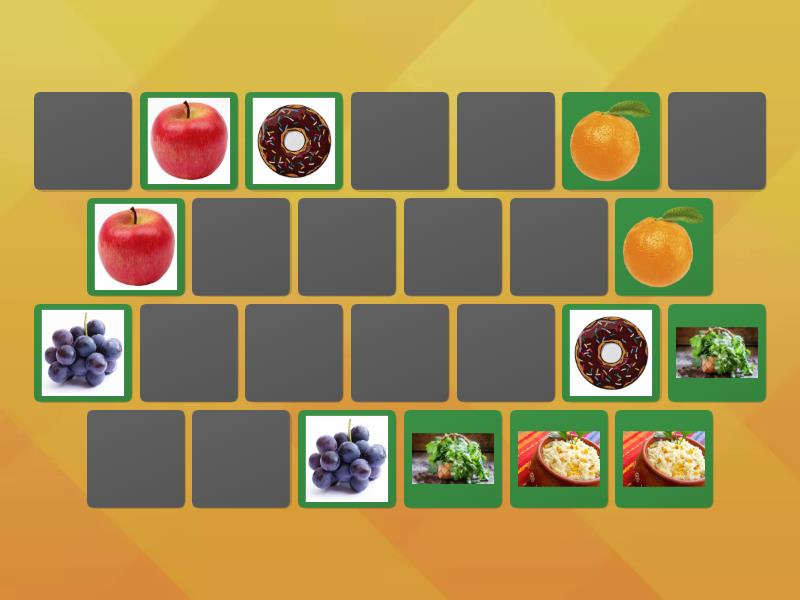 Food - Matching pairs