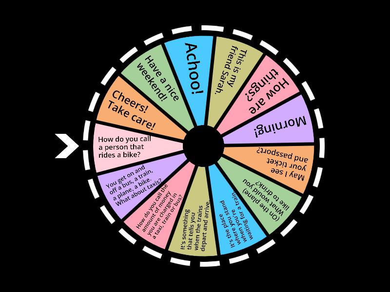 Conversations - Spin the wheel