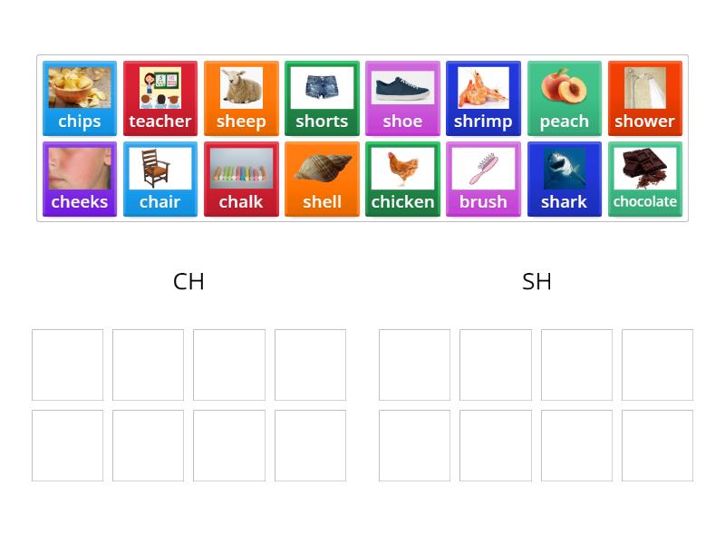 CH -SH SOUND - Group sort
