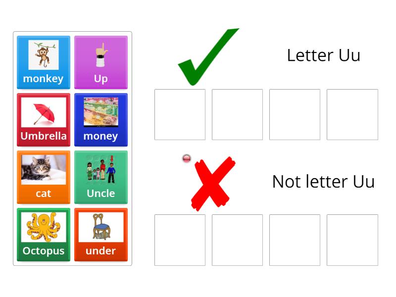 Letter Uu - Group sort