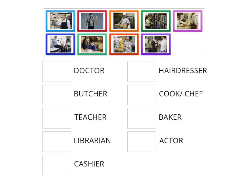 THE PROFESSIONS - Match up