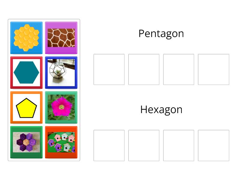 Pentagon Hexagon - Group sort