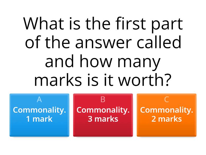 8 Mark Question Consolidation of structure - Quiz