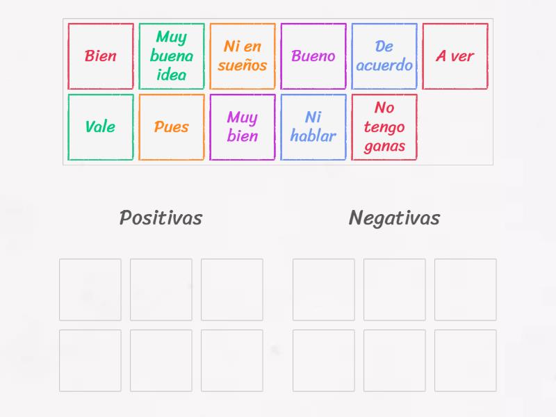 Las opiniones - Group sort