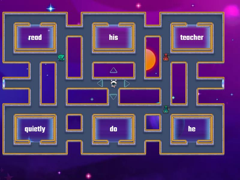 Adverbs. - Maze chase