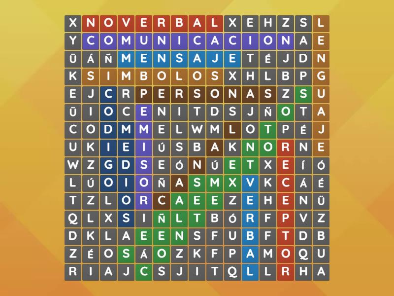 SOPA DE LETRA DE LA COMUNICACION - Sopa de letras