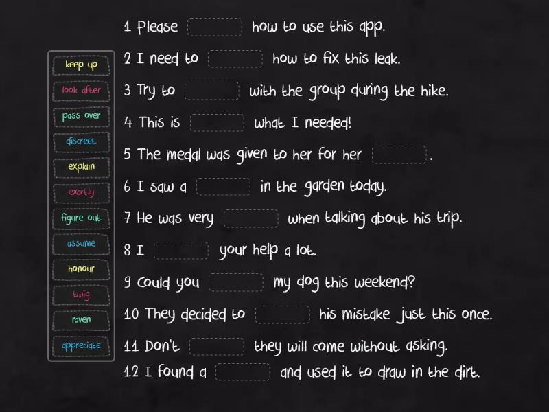 HILDA AND THE BIRD PARADE - Complete the sentence