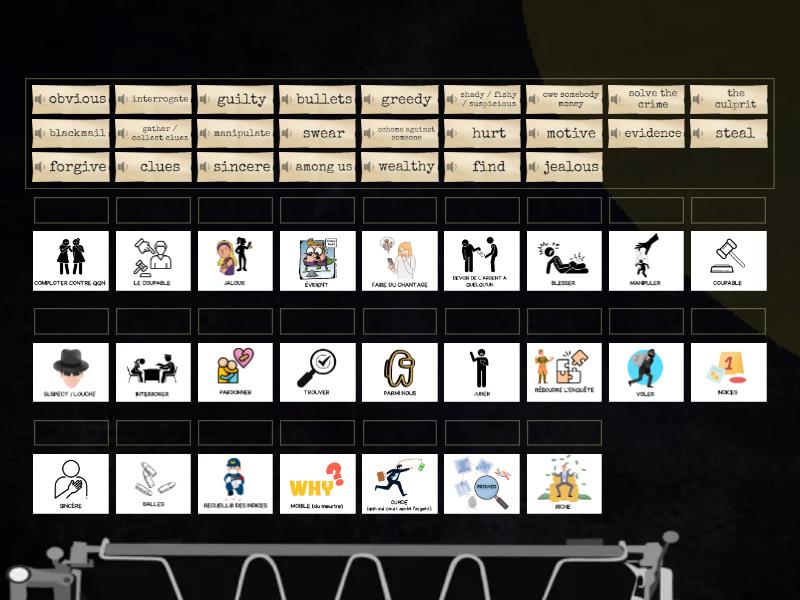 Activity 5 - Death on the Nile - Vocabulary - Match up