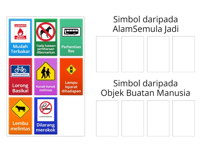 Kenali jenis-jenis Simbol - Group sort