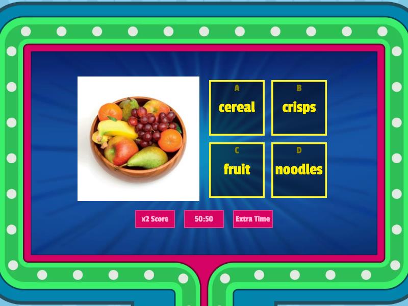 Team Together 3 Unit 2 Food - gameshow - Gameshow quiz