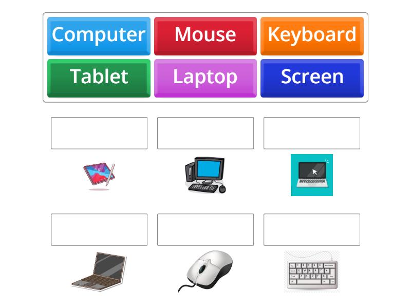 ICT Grade 2 - Revision Unit 1 - Une las parejas