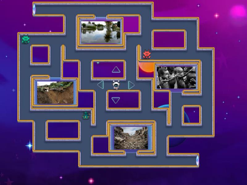 4C Natural disasters - Maze chase