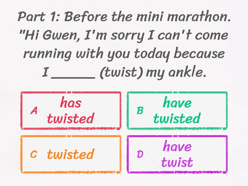 Green Line 2 Unit 4 School Exam Revision 2 - اختبار تنافسي