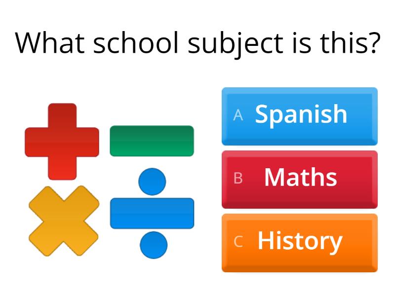 School Subjects - Quiz