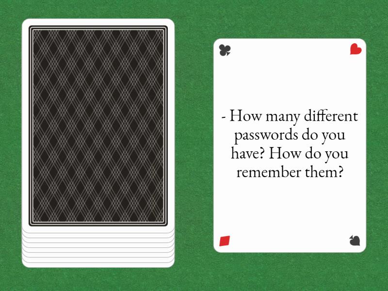 Quantifiers B1 - Speaking cards