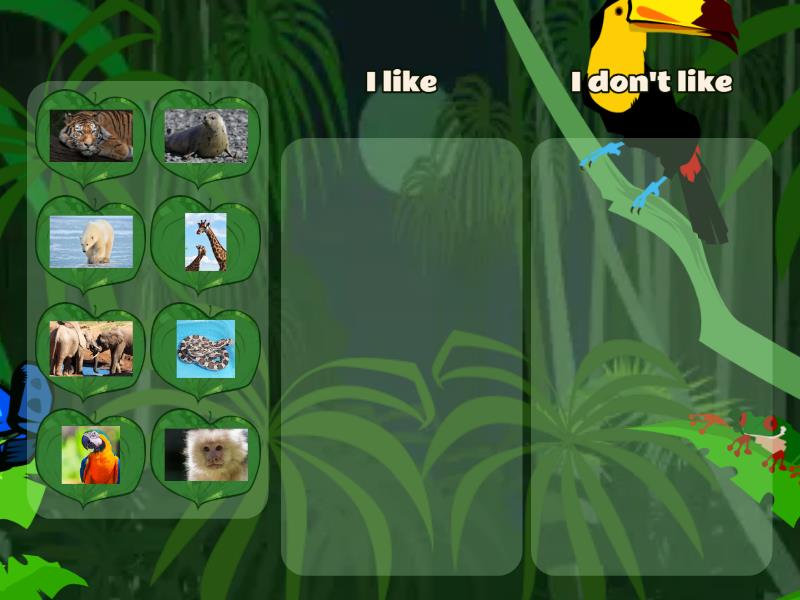 sorting I like\don't like animals - Categorías