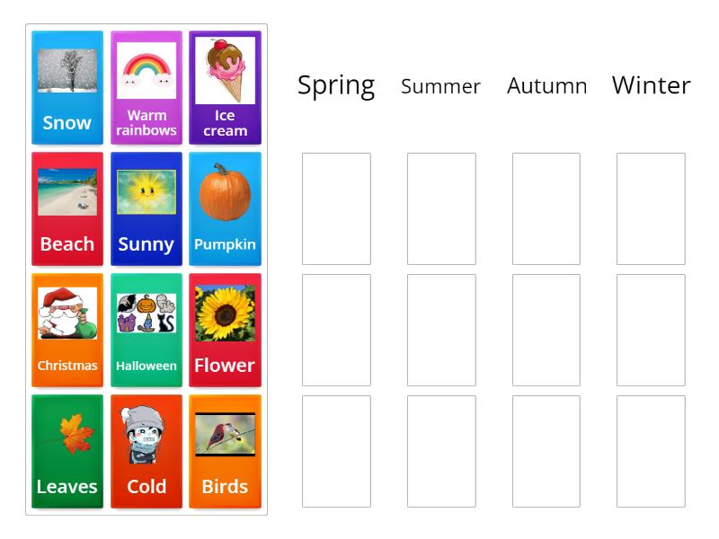 Four Seasons Science 1 Group Sort