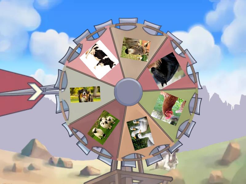 On the farm - Spin the wheel