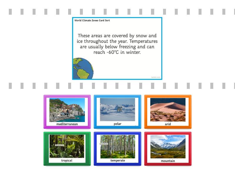Match the climate zones - Find the match
