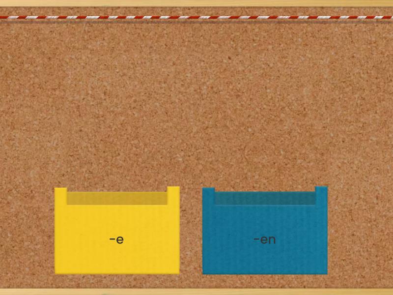 Momente A2 Kap.14 DRILL Adjektivdeklination mit bestimmtem Artikel - Speed sorting