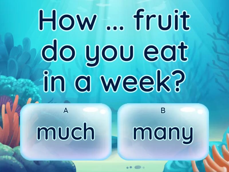 How much - How many - Quiz