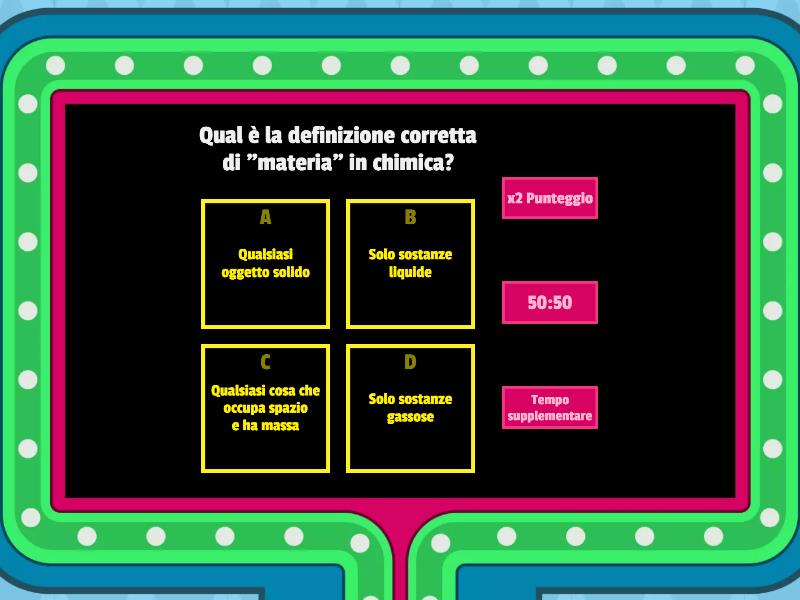 Scienze - Gameshow quiz