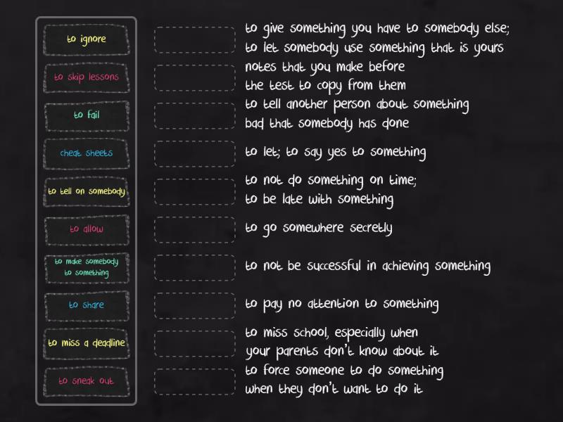 I’ve got a problem - Match up