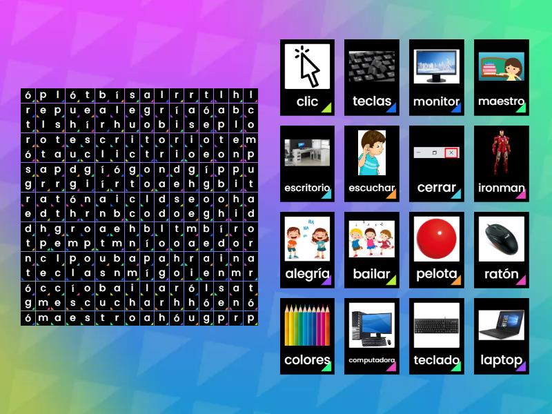 tecnología - Sopa de letras