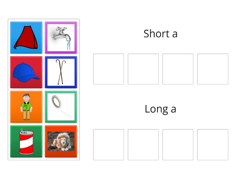 Long a and short a - Group sort