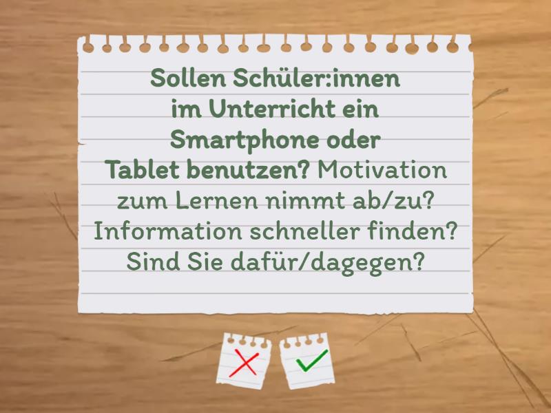 Goethe Zertifikat B2 - Sprechen Teil 2 - Flash-Karten