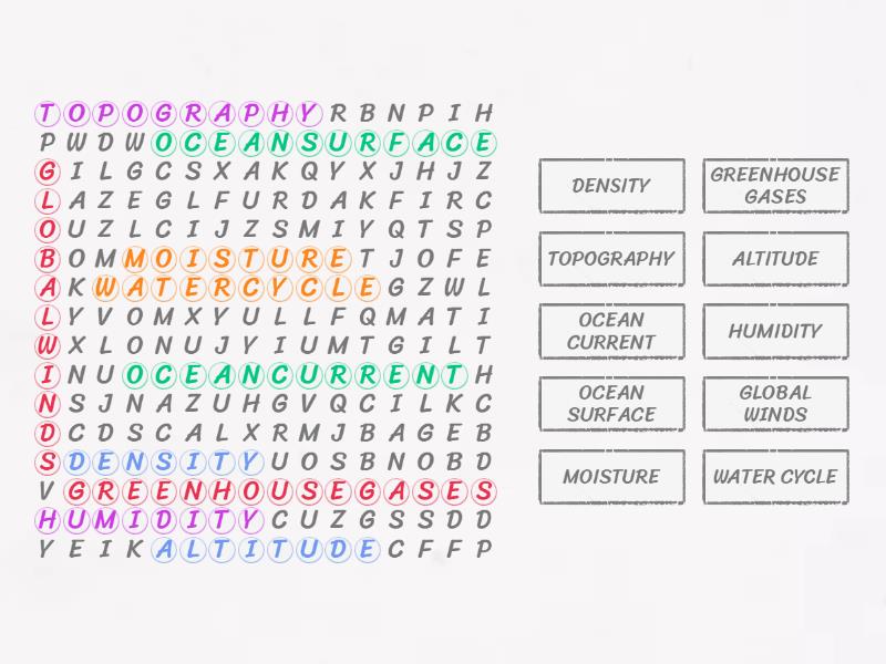 WORD SEARCH - Wordsearch